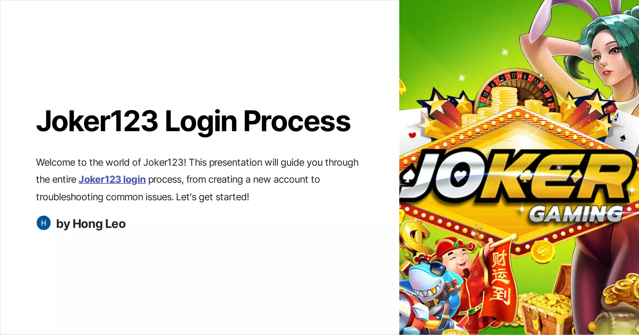 Joker123-Login-Process.pdf | Free Download