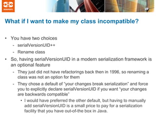 Java Serialization Facts and Fallacies | PPT