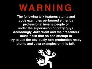 Unsafe Java World - Crossing the Borderline - JokerConf 2014 Saint ...