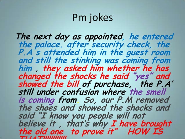 Jokes in slides | PPTX