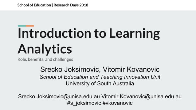 Introduction to Learning Analytics | PDF