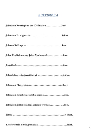 Jolasak: Haur Hezkuntza | PDF
