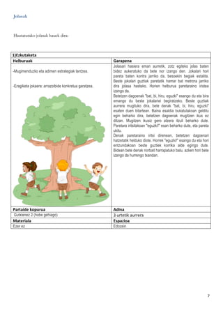 Jolasak: Haur Hezkuntza | PDF