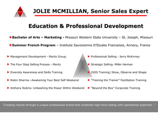 Jolie Mc Millian-Capabilities Overview | PPS