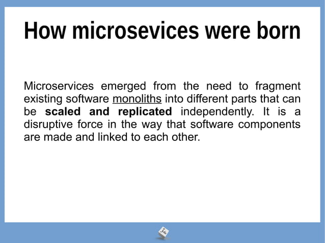 Vision of a microservice revolution | PPT