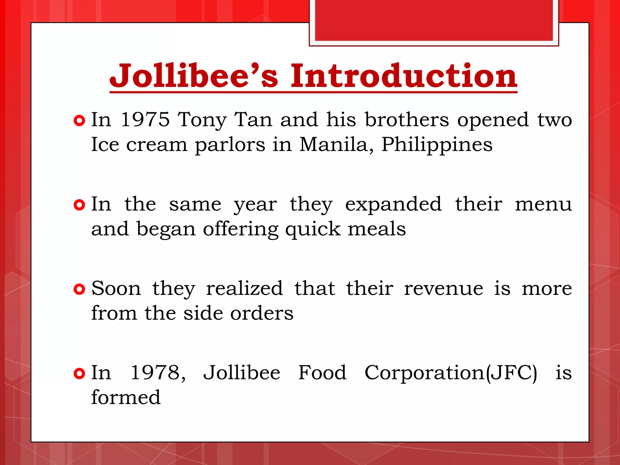 Jollibee food corporation | PPTX