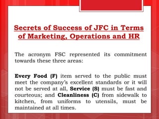 Jollibee food corporation | PPTX