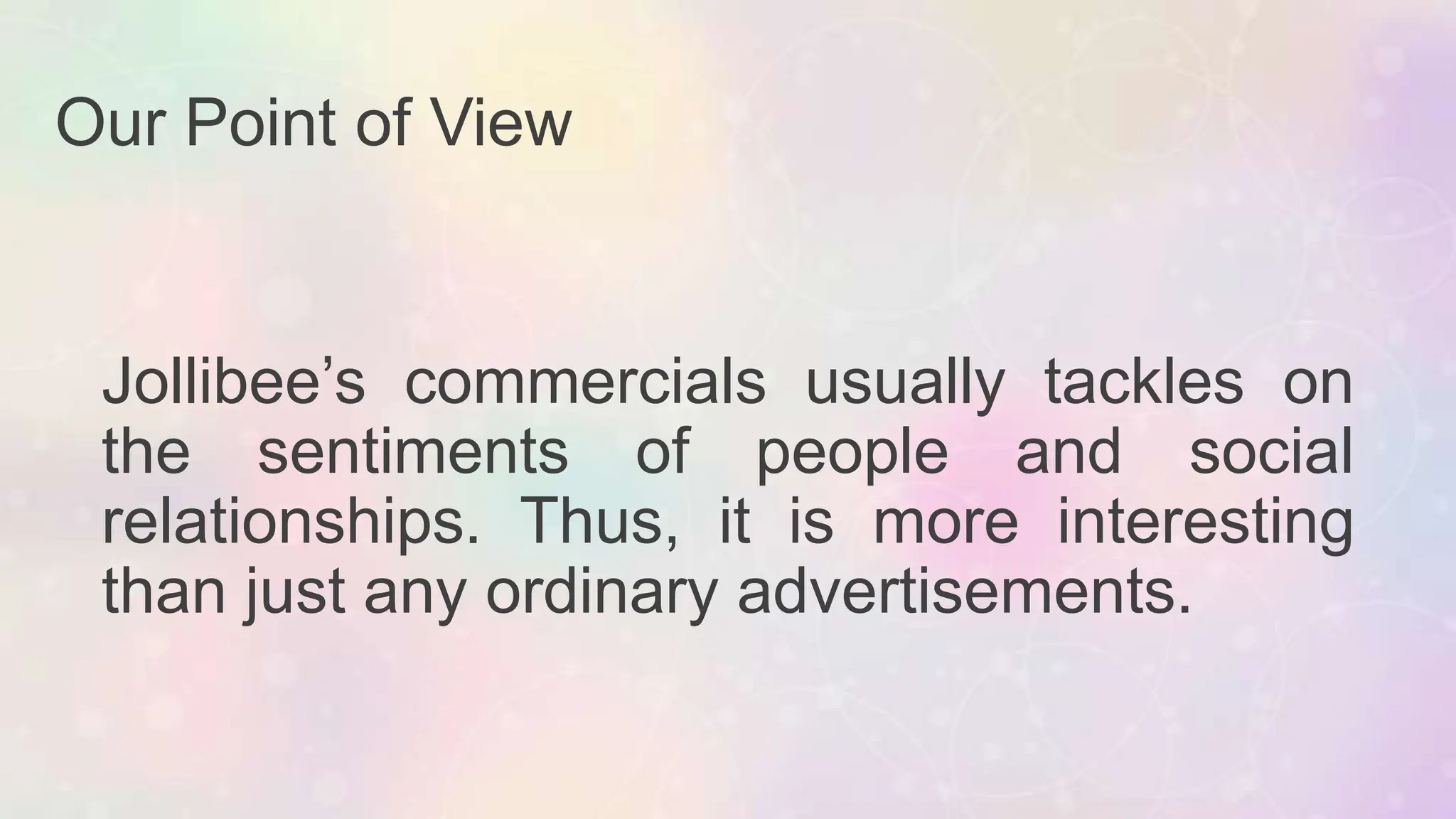 JOLLIBEE Presentation. commercial powerpoint | PPTX