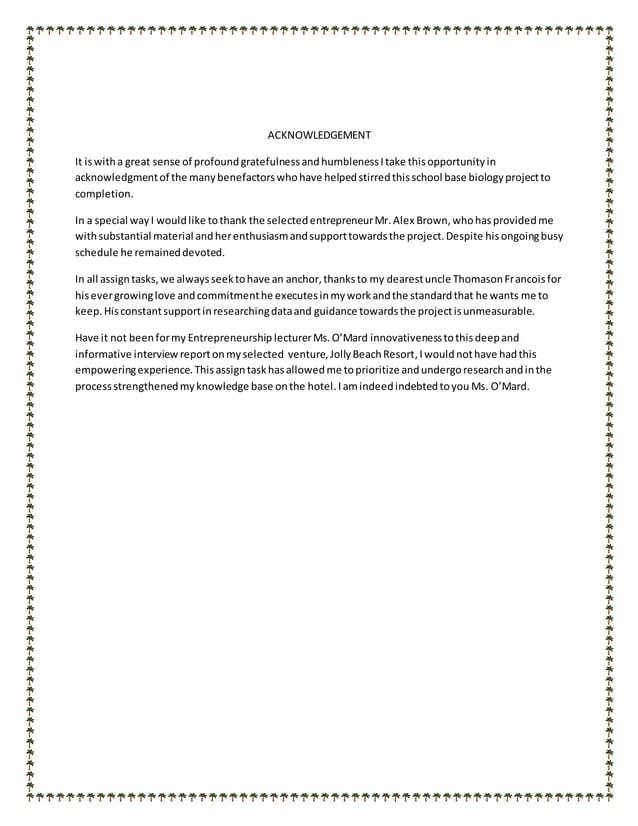 Entrepreneurship CAPE SBA Unit 1 | DOCX