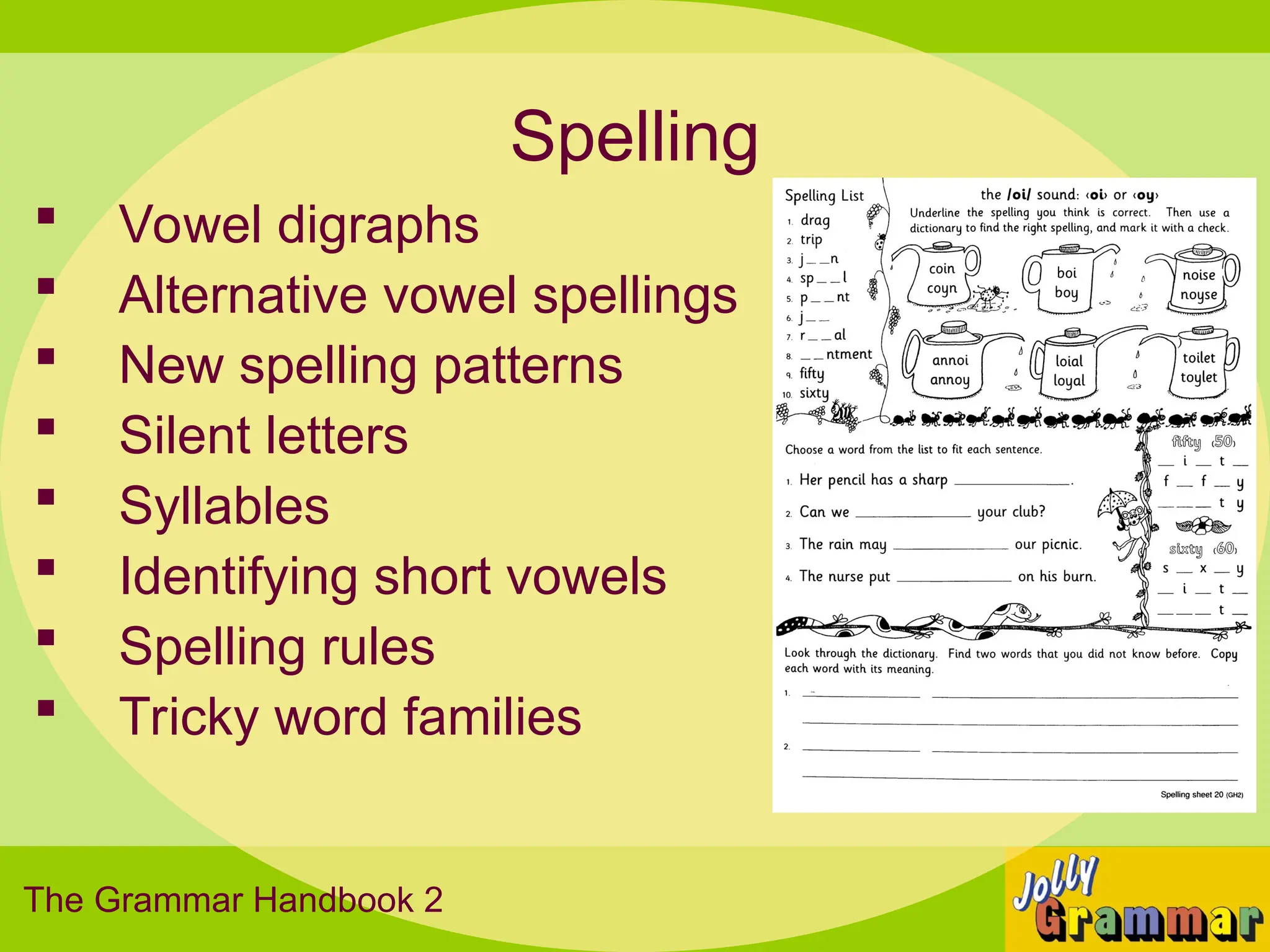 Jolly_Grammar_Presentation.ppt , vowels short , english | PPT