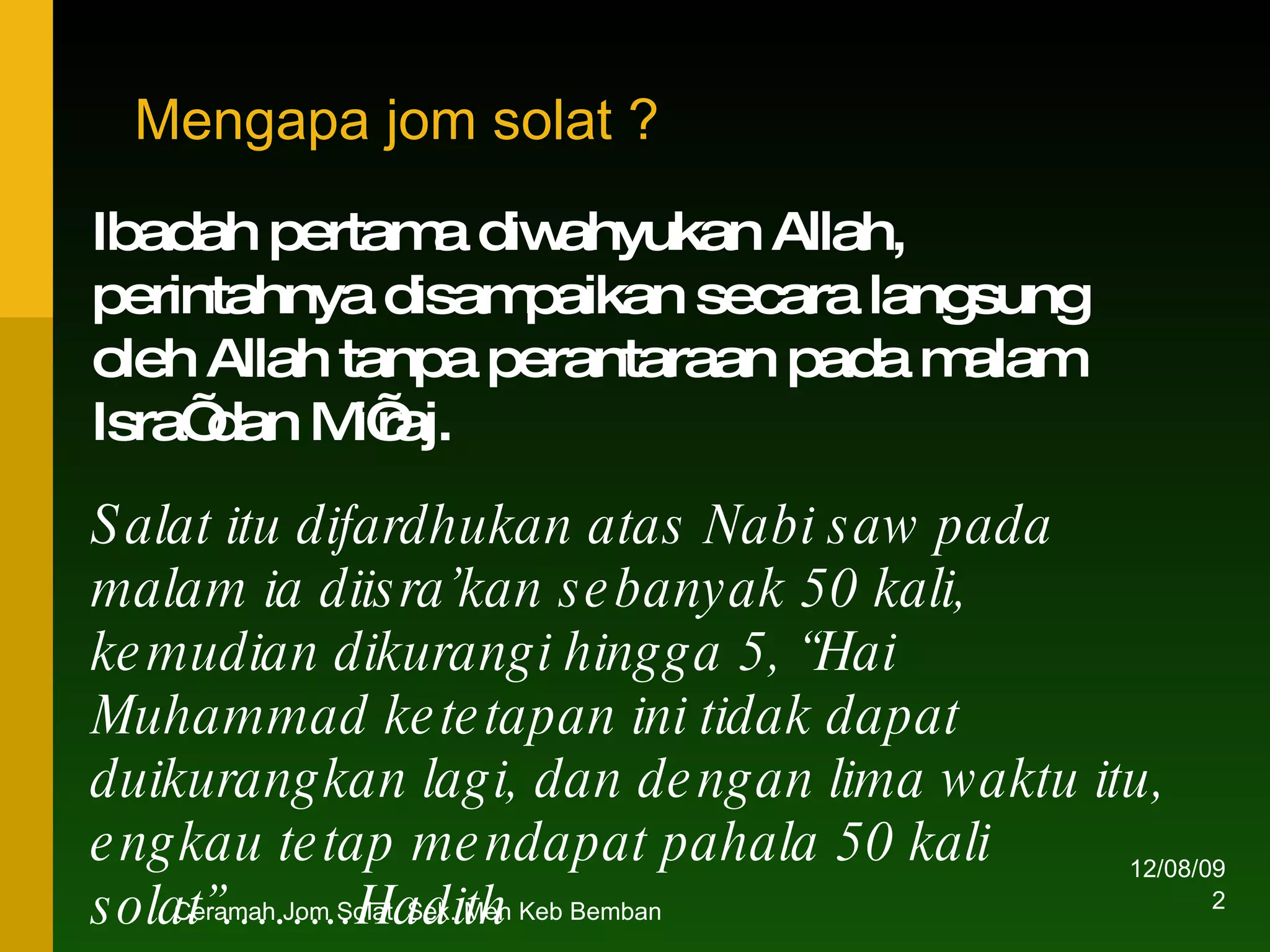 Jom Solat | PPT