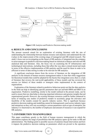 HR ANALYTICS: A MODERN TOOL IN HR FOR PREDICTIVE DECISION MAKING | PDF