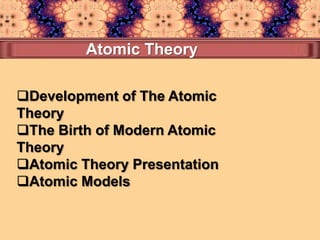 Atomic Theory | PPTX