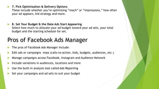 FACEBOOK ADS MANAGER | PPTX