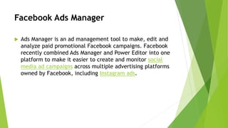 FACEBOOK ADS MANAGER | PPTX