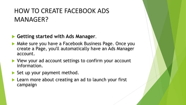 FACEBOOK ADS MANAGER | PPTX