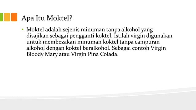 Jom belajar moktel | PPT