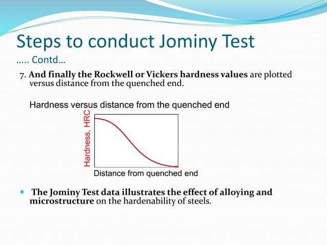 Jominy end quench hardenability test | PPTX