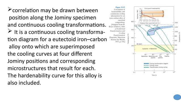 Jominy and Quench test to measure the hardness of material. | PPTX