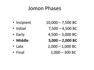 Jomon of japan | PPTX