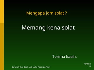 KEPENTINGAN SOLAT DALAM KEHIDUPAN MUSLIM | PPT