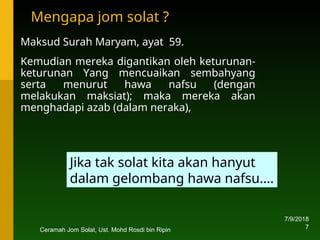 KEPENTINGAN SOLAT DALAM KEHIDUPAN MUSLIM | PPT