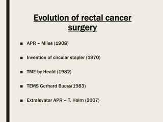 Extra Levator Abdomino Perineal Resection | PPTX