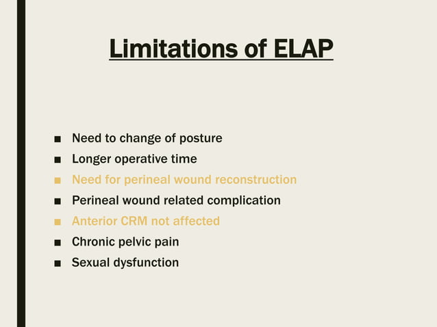 Extra Levator Abdomino Perineal Resection | PPTX | Death, Injury, or ...