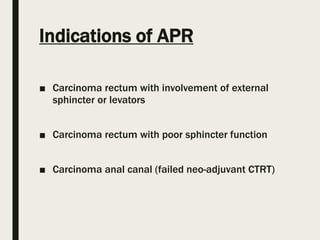Extra Levator Abdomino Perineal Resection | PPTX