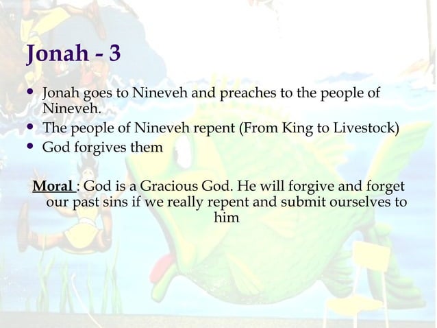 Jonah | PPT | Christianity | Religion & Spirituality