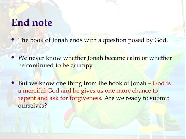 Jonah | PPT | Christianity | Religion & Spirituality