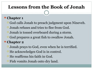 Lessons from Jonah - 3/9/2014 | PPT | Christianity | Religion ...