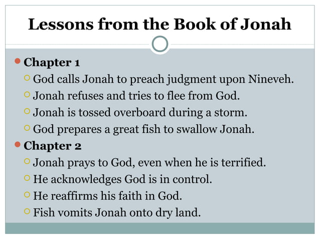 Lessons from Jonah - 3/9/2014 | PPT