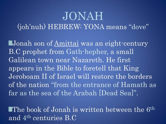 Jonah | PPTX | Christianity | Religion & Spirituality