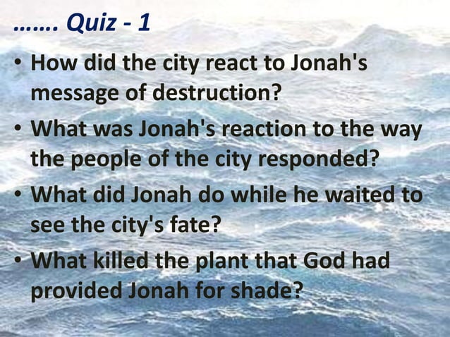 Jonah | PDF | Christianity | Religion & Spirituality