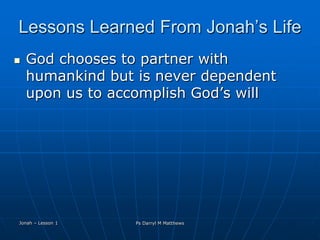 Jonah Session 01 Overview & Chapter 1 | PPTX
