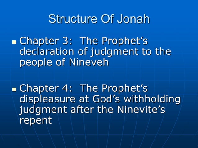 Jonah Session 01 Overview & Chapter 1 | PPTX