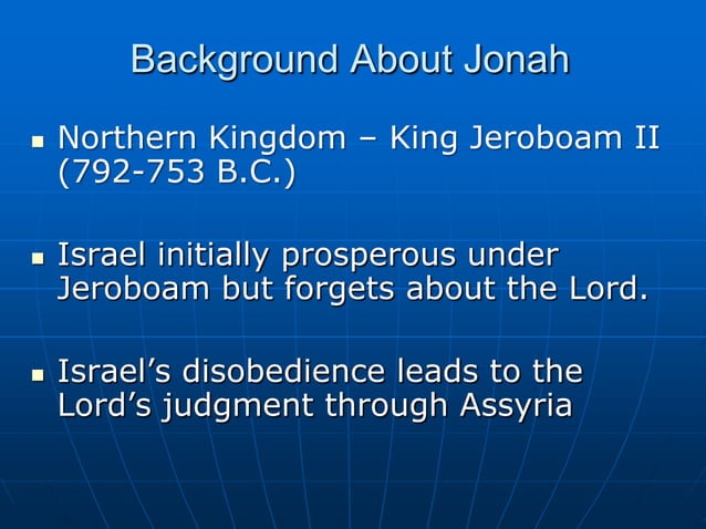 Jonah Session 01 Overview & Chapter 1 | PPTX