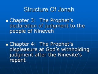 Jonah Session 01 Overview & Chapter 1