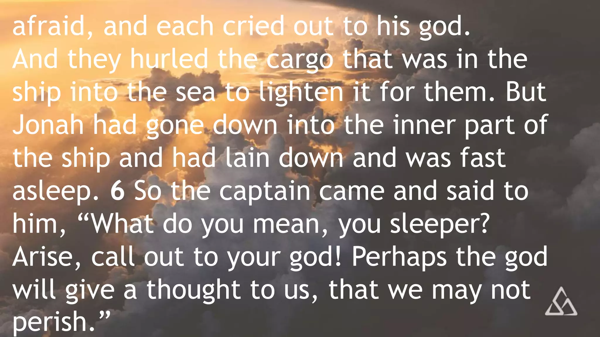 Into the Storm of God's Grace: Jonah 1 | PPTX