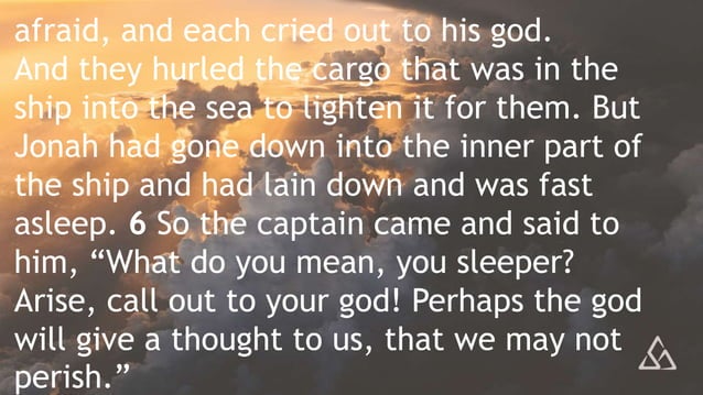 Into the Storm of God's Grace: Jonah 1 | PPTX | Christianity | Religion ...
