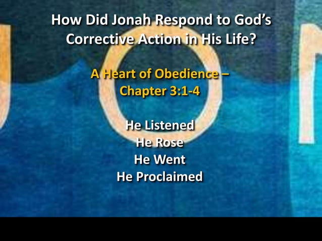 Jonah Chapter 3: Nineveh Repented before the Lord | PPT