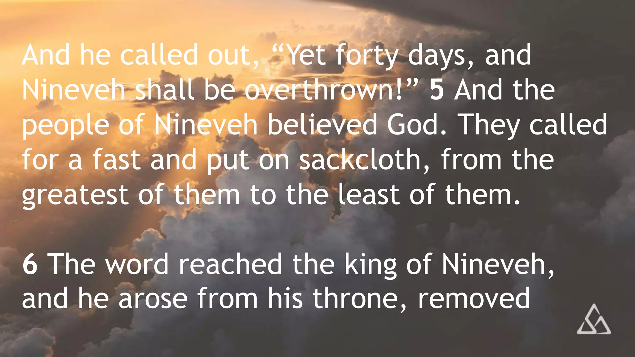 Into the Storm of God's Grace: Jonah 3 | PPTX