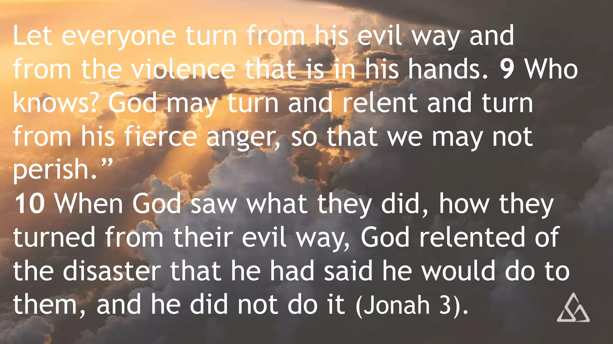 Into the Storm of God's Grace: Jonah 3 | PPTX