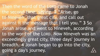 Into the Storm of God's Grace: Jonah 3 | PPTX