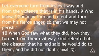 Into the Storm of God's Grace: Jonah 3 | PPTX