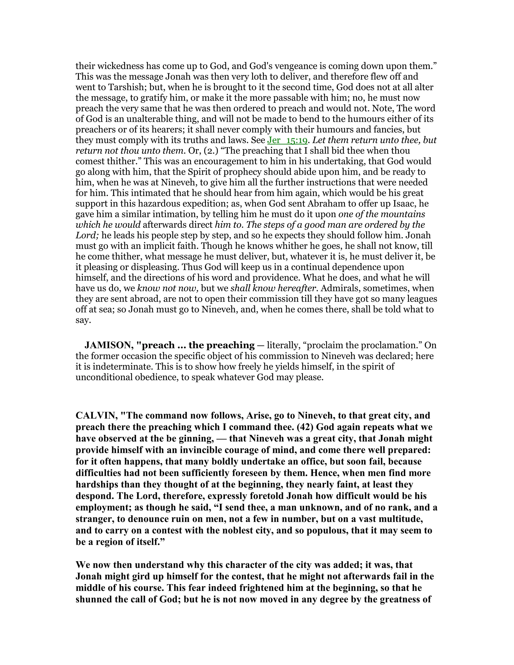 Jonah 3 commentary | PDF