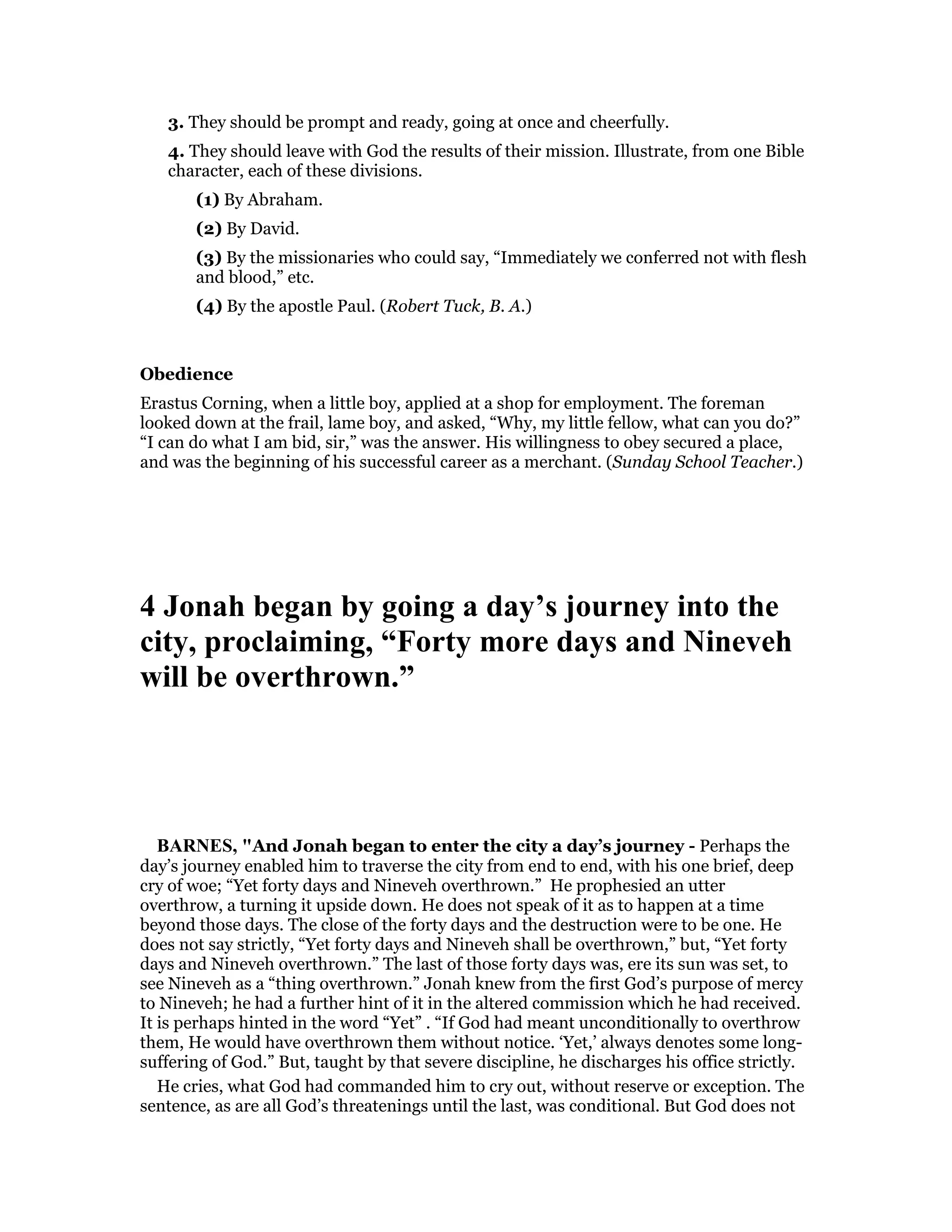 Jonah 3 commentary | PDF