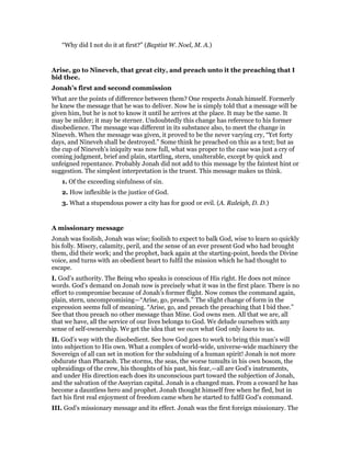 Jonah 3 commentary | PDF
