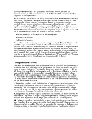 Jonah 3 commentary | PDF